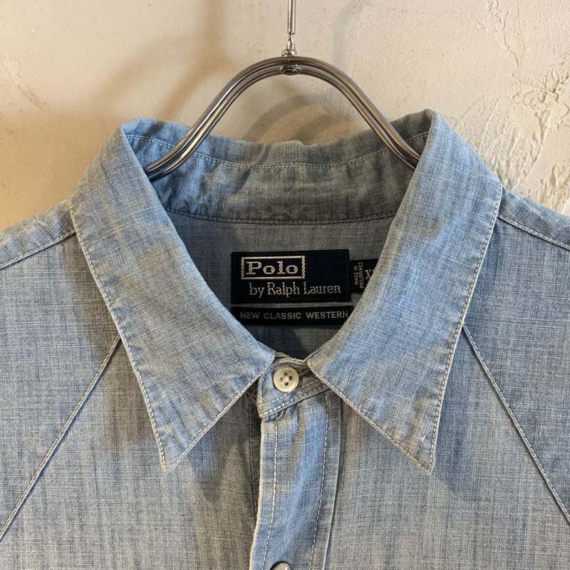 Polo by Ralph Lauren L/Sデニムウエスタンシャツ ラルフ Polo by Ralph Lauren L/Sデニムウエスタンシャツ ラルフ