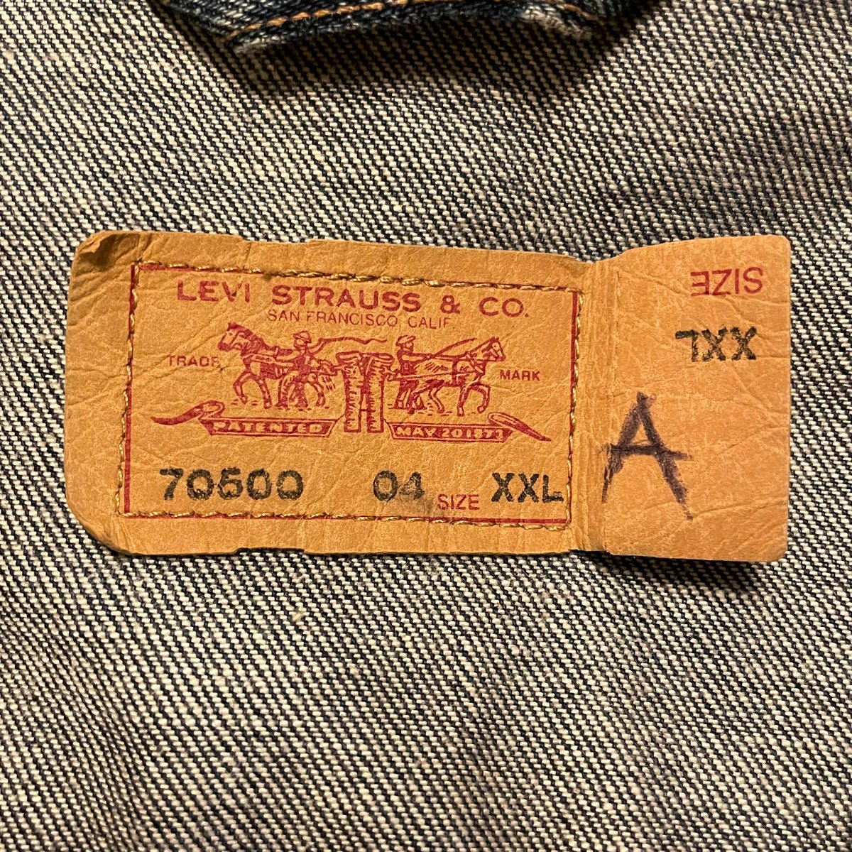 Levi’s 70500 04 デニムジャケット Size XXL 2ポケ ユーロ リーバイス...