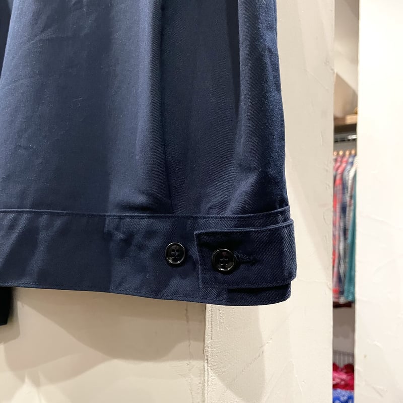 Lee 70s ワークジャケット TALONジップ 紺 ポリエステルx Lee 70s ワークジャケット TALONジップ 紺 ポリエステルx