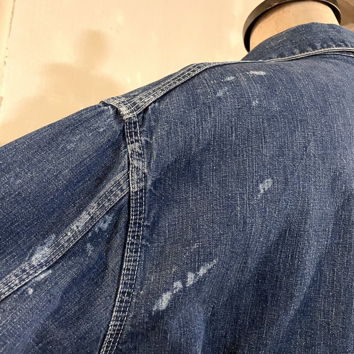 50s Vintage Denim Cover All デニムカバーオール インディゴ染 50s Vintage Denim Cover All デニムカバーオール インディゴ染