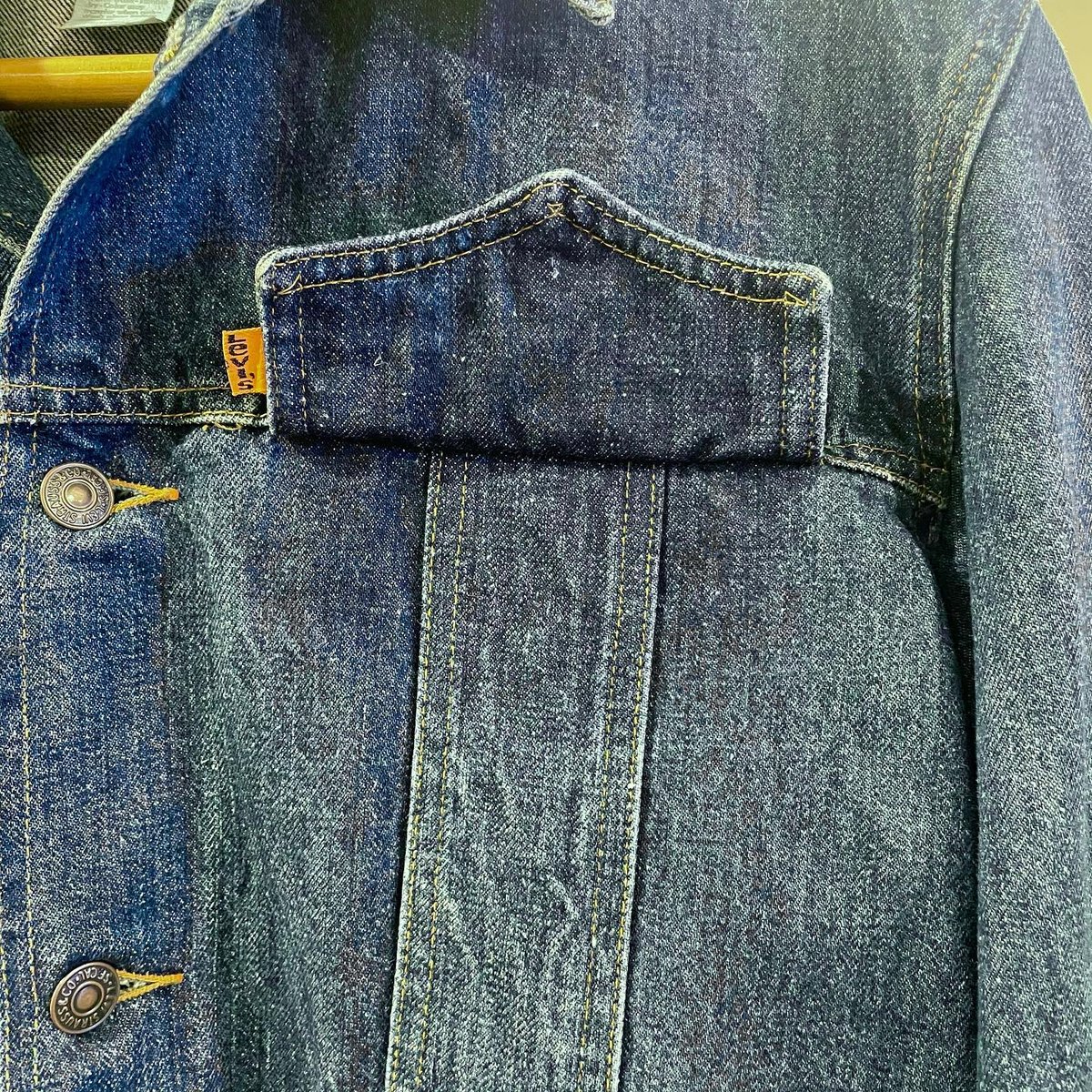 Levis 70671-0216 70s USA製 デニムブッシュジャケット オレンジ Levis 70671-0216 70s USA製 デニムブッシュジャケット オレンジ