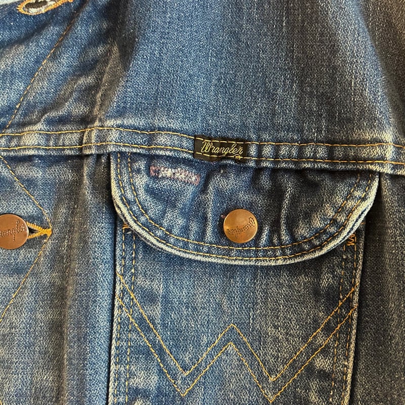 70s Wrangler 124MJ デニムジャケット ラングラー Size 42 USA製 70s Wrangler 124MJ デニムジャケット ラングラー Size 42 USA製