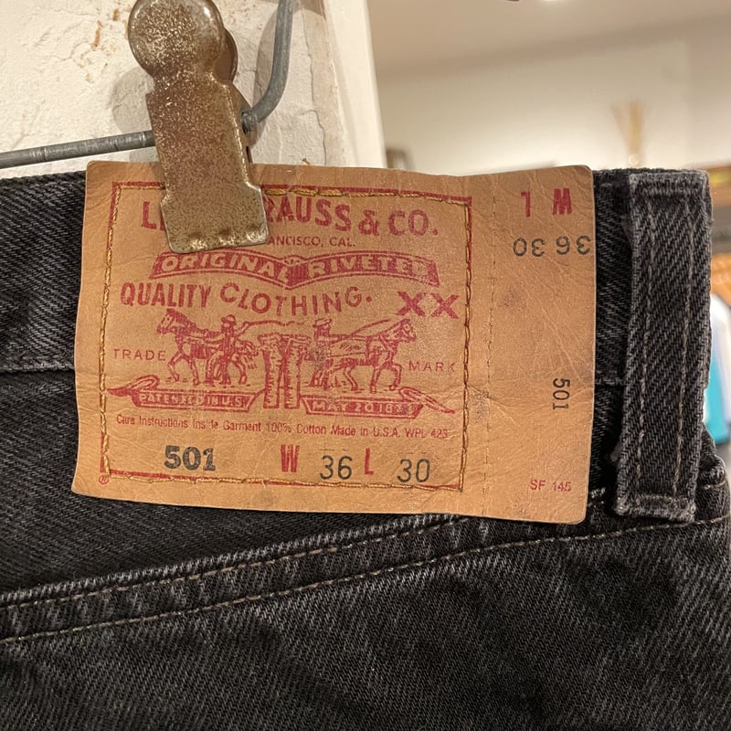Levi's 501 90年代 リーバイス501 後染めブラックデニムパンツ Levi's 501 90年代 リーバイス501 後染めブラックデニムパンツ