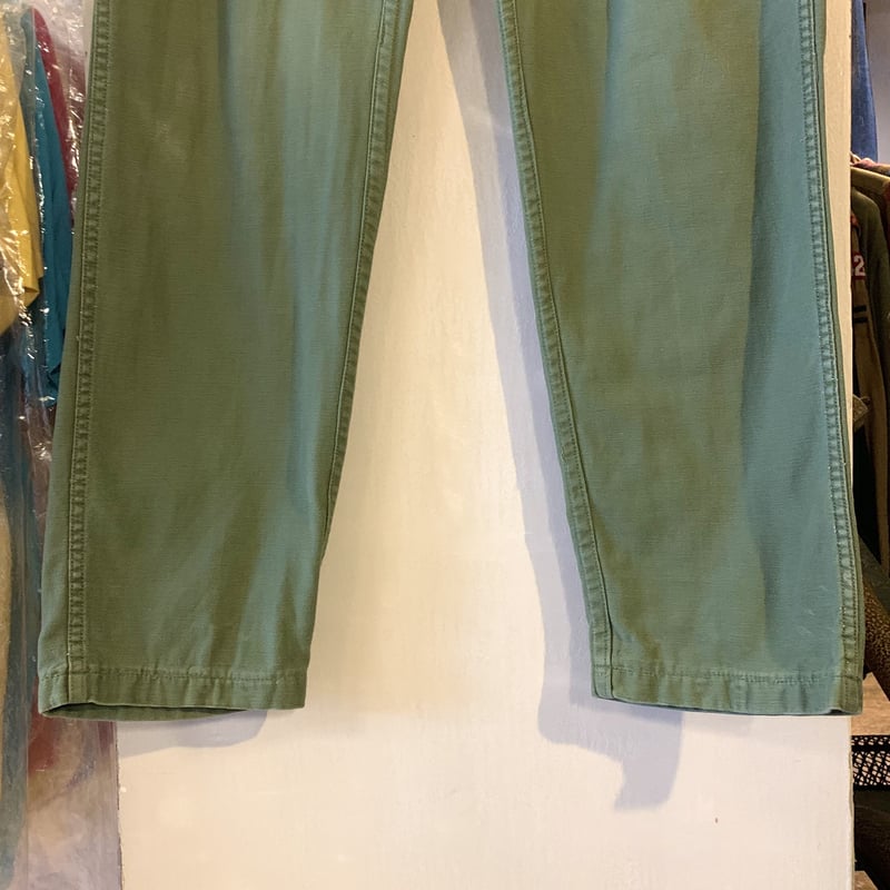 60s US ARMY ベイカーパンツ OG 107 COTTON SATTEN PANTS 60s US ARMY ベイカーパンツ OG 107 COTTON SATTEN PANTS