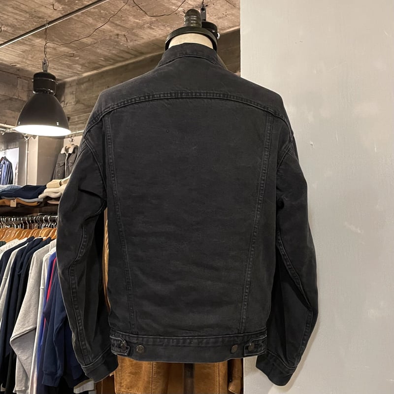 80s Levi's 70417-9418 ブラック デニムジャケット ネルライナー 80s Levi's 70417-9418 ブラック デニムジャケット ネルライナー