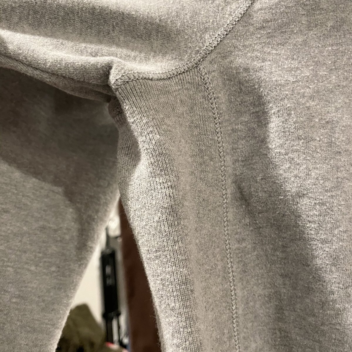 POLO RALPH LAUREN 前Vガゼット 無地 グレー リバースウィーブ POLO RALPH LAUREN 前Vガゼット 無地 グレー リバースウィーブ