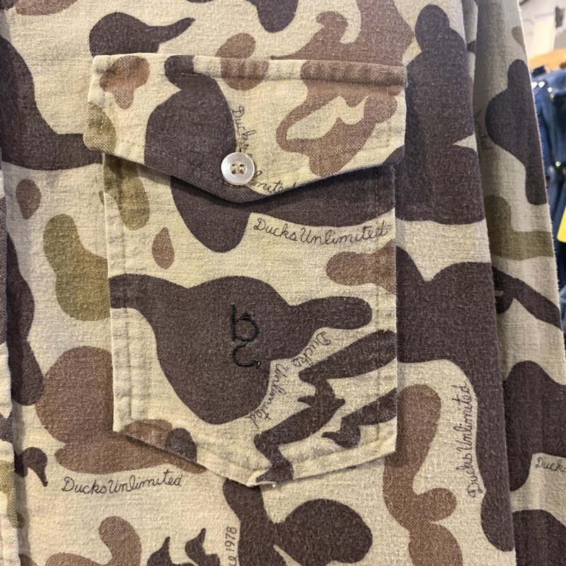 70s bob allen ハンティングシャツ カモフラ柄 USA製 コットン 70s bob allen ハンティングシャツ カモフラ柄 USA製 コットン