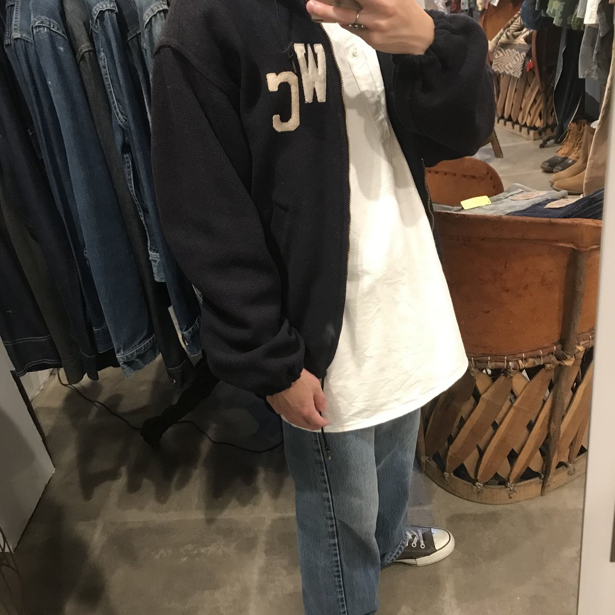 Champion ランタグ 60s ウールジャケット 黒 チャンピオン | DUFF Champion ランタグ 60s ウールジャケット 黒 チャンピオン | DUFF