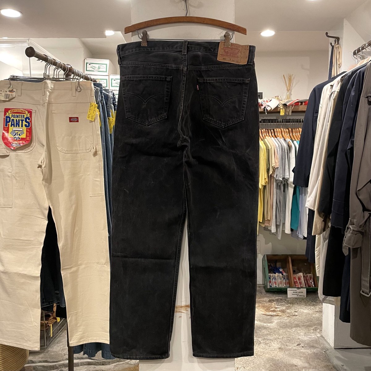Levi's 501 90年代 リーバイス501 後染めブラックデニムパンツ Levi's 501 90年代 リーバイス501 後染めブラックデニムパンツ
