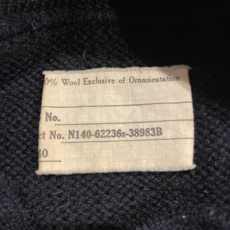 US NAVY GOB SWEATER 1950s ゴブセーター 濃紺 モックネック US NAVY GOB SWEATER 1950s ゴブセーター 濃紺 モックネック