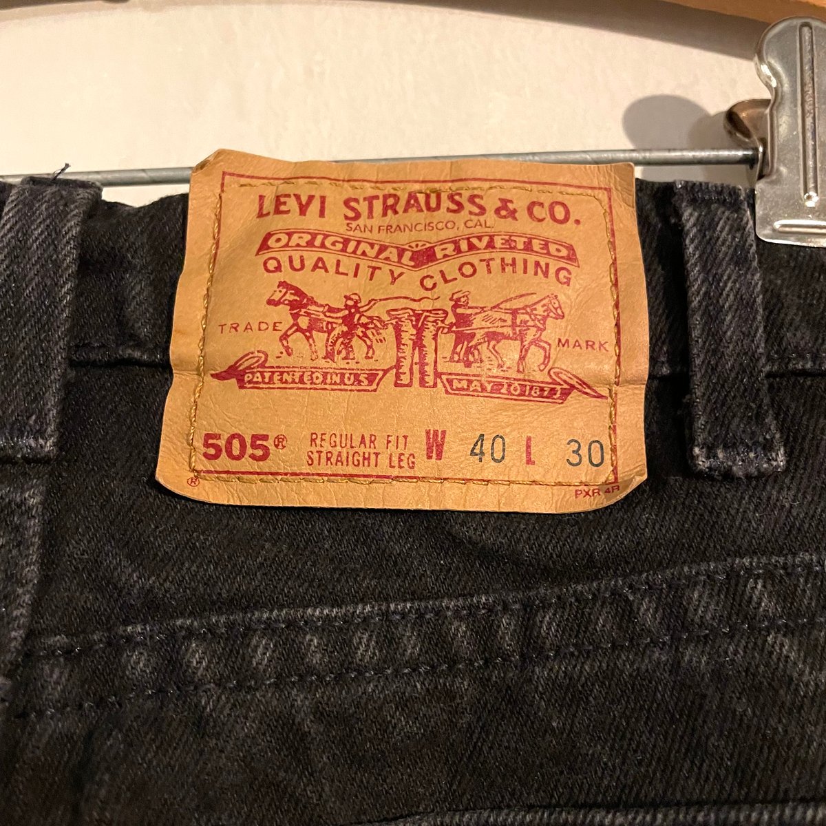 90s Levi's 505 ブラックデニム パンツ 38×30 USA製 リーバイス 90s Levi's 505 ブラックデニム パンツ 38×30 USA製 リーバイス