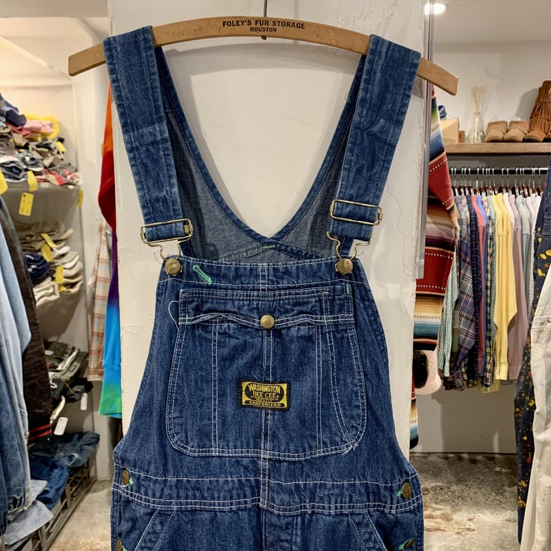 60s WASHINGTON DEE CEE VINTAGE オーバーオール USA製 濃紺 60s WASHINGTON DEE CEE VINTAGE オーバーオール USA製 濃紺