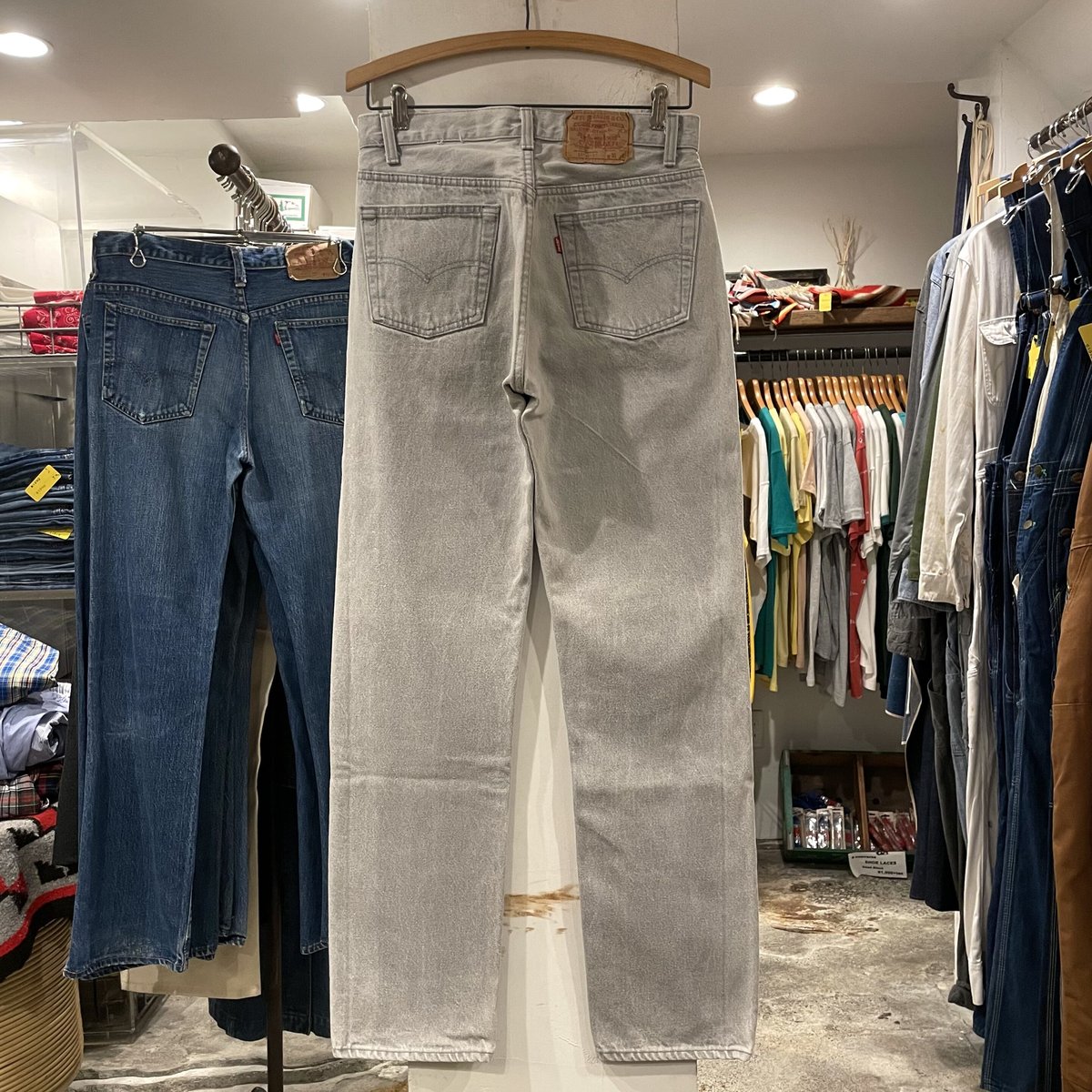Levi's 501-0657 80年代 リーバイス501 グレーデニムパンツ 内股 Levi's 501-0657 80年代 リーバイス501 グレーデニムパンツ 内股