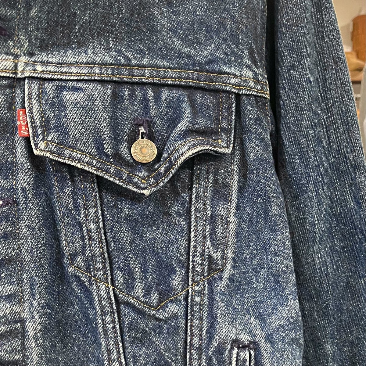 80s Levi's 71506-0216 リーバイス デニムジャケット ボタン裏 80s Levi's 71506-0216 リーバイス デニムジャケット ボタン裏