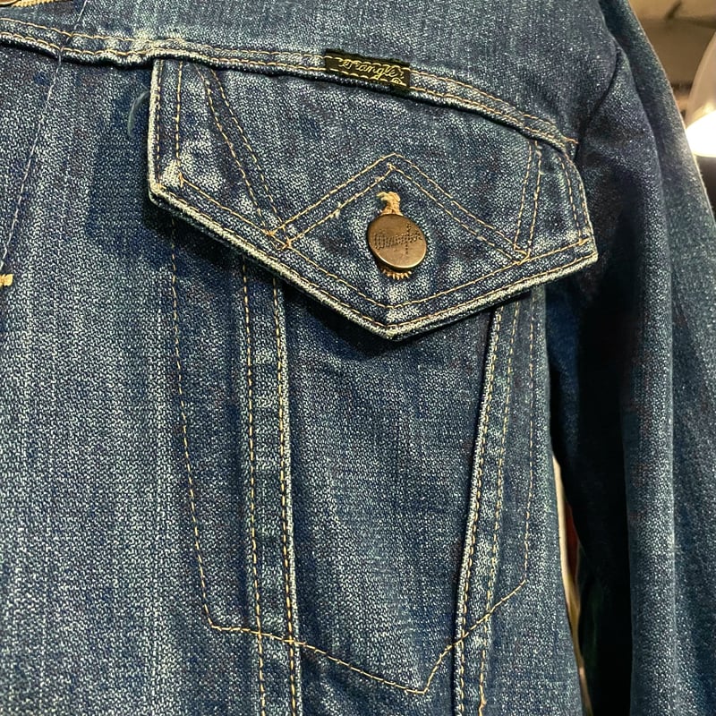 70s Wrangler デニムジャケット USA製 インディゴ ラングラー 70s Wrangler デニムジャケット USA製 インディゴ ラングラー