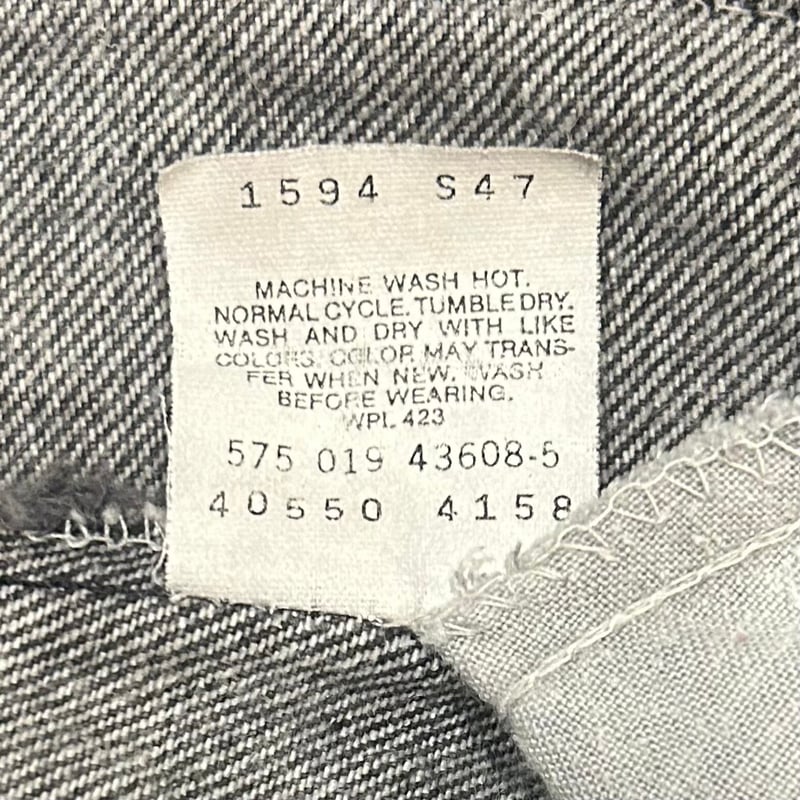 90s Levi's 40550 4158 リーバイス 先染め ブラックデニムパンツ 90s Levi's 40550 4158 リーバイス 先染め ブラックデニムパンツ