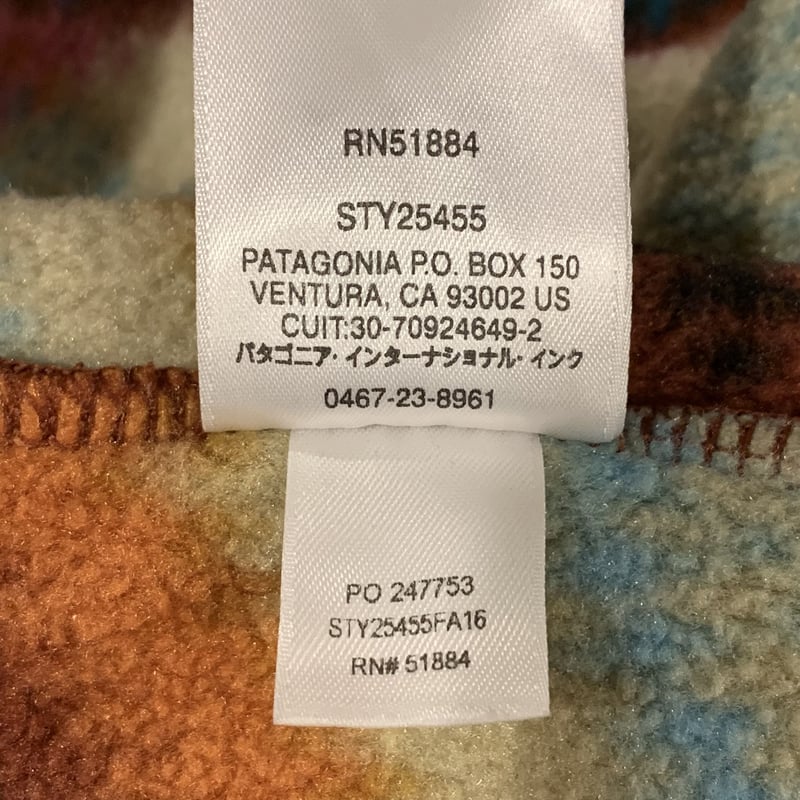 patagonia シンチラスナップT ネイティブ柄 パタゴニア 総柄 patagonia シンチラスナップT ネイティブ柄 パタゴニア 総柄