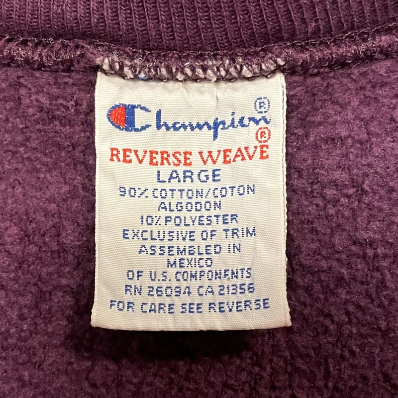90s Champion リバースウィーブ reverse weave EASTMAN 紫 ( 90s Champion リバースウィーブ reverse weave EASTMAN 紫 (