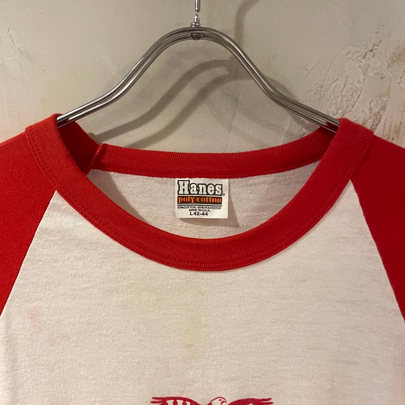 80s Hanes ラグラン Tシャツ USA製 Size L Winston ©1982 ( 80s Hanes ラグラン Tシャツ USA製 Size L Winston ©1982 (