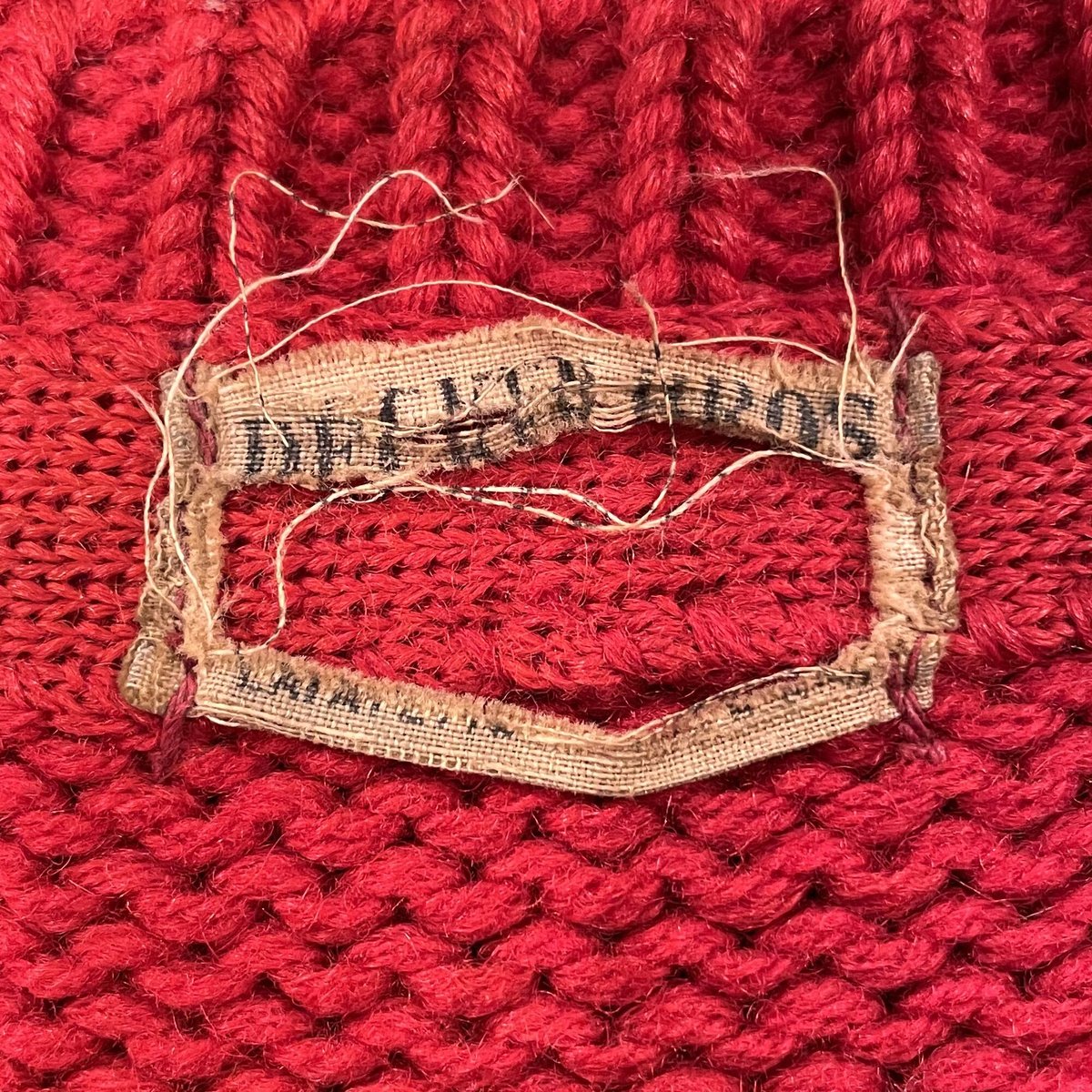 Vintage Lettered Sweater 40s- 赤 ヴィンテージレタードセータ Vintage Lettered Sweater 40s- 赤 ヴィンテージレタードセータ