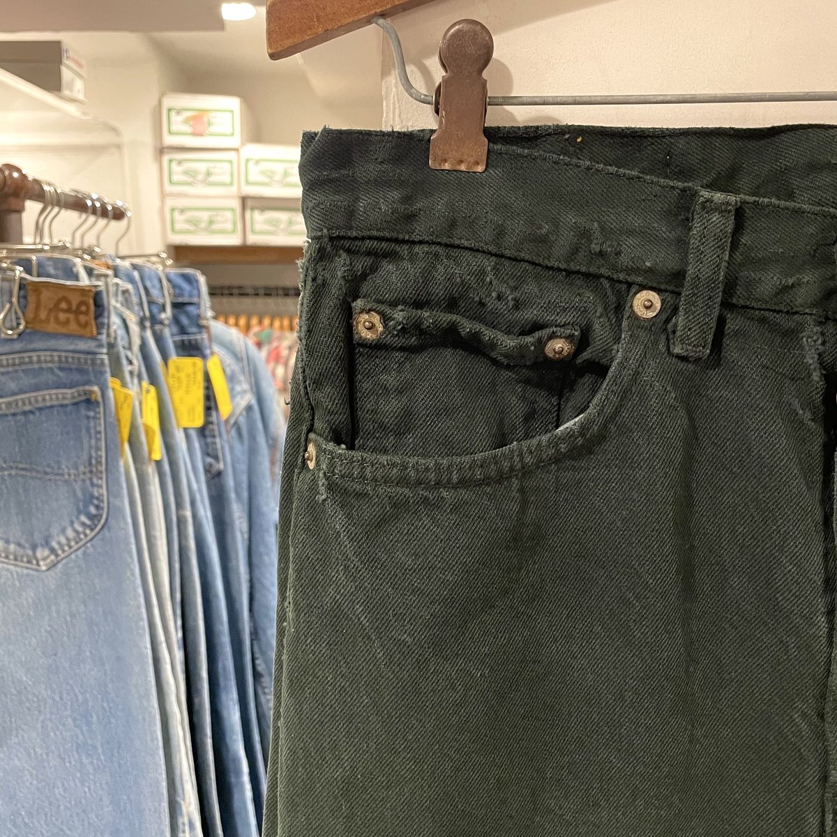 Levi's 501 90年代 リーバイス501 後染めグリーンデニム USA製 Levi's 501 90年代 リーバイス501 後染めグリーンデニム USA製