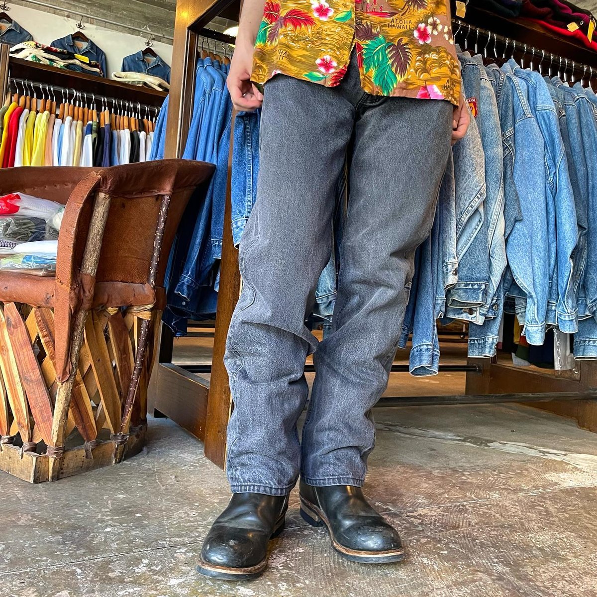 90s Levi's 501-0660 リーバイス 後染めブラックデニム 32×32 90s Levi's 501-0660 リーバイス 後染めブラックデニム 32×32