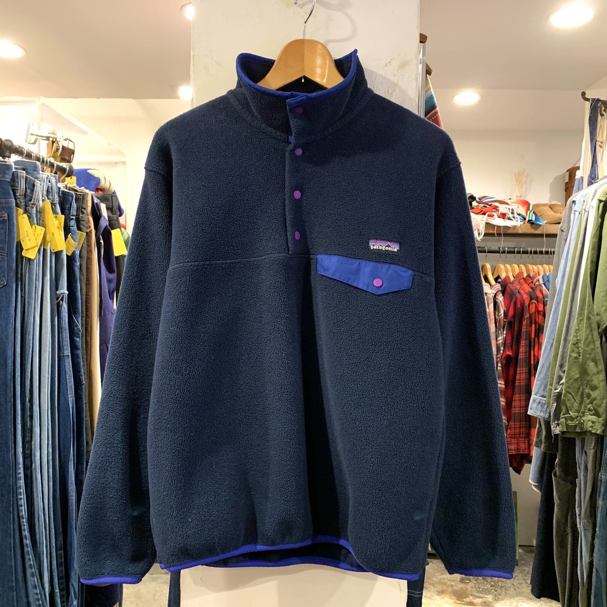 patagonia シンチラスナップT パタゴニア スナップT ネイビー patagonia シンチラスナップT パタゴニア スナップT ネイビー