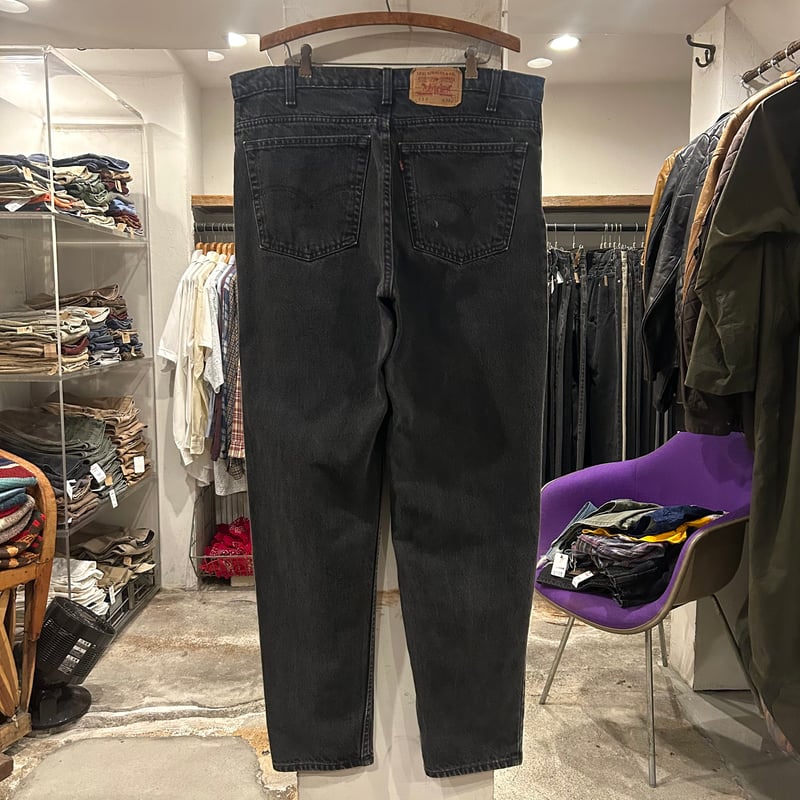Levi's 550 0260 リーバイス ブラックデニムパンツ 37×32 CANADA Levi's 550 0260 リーバイス ブラックデニムパンツ 37×32 CANADA