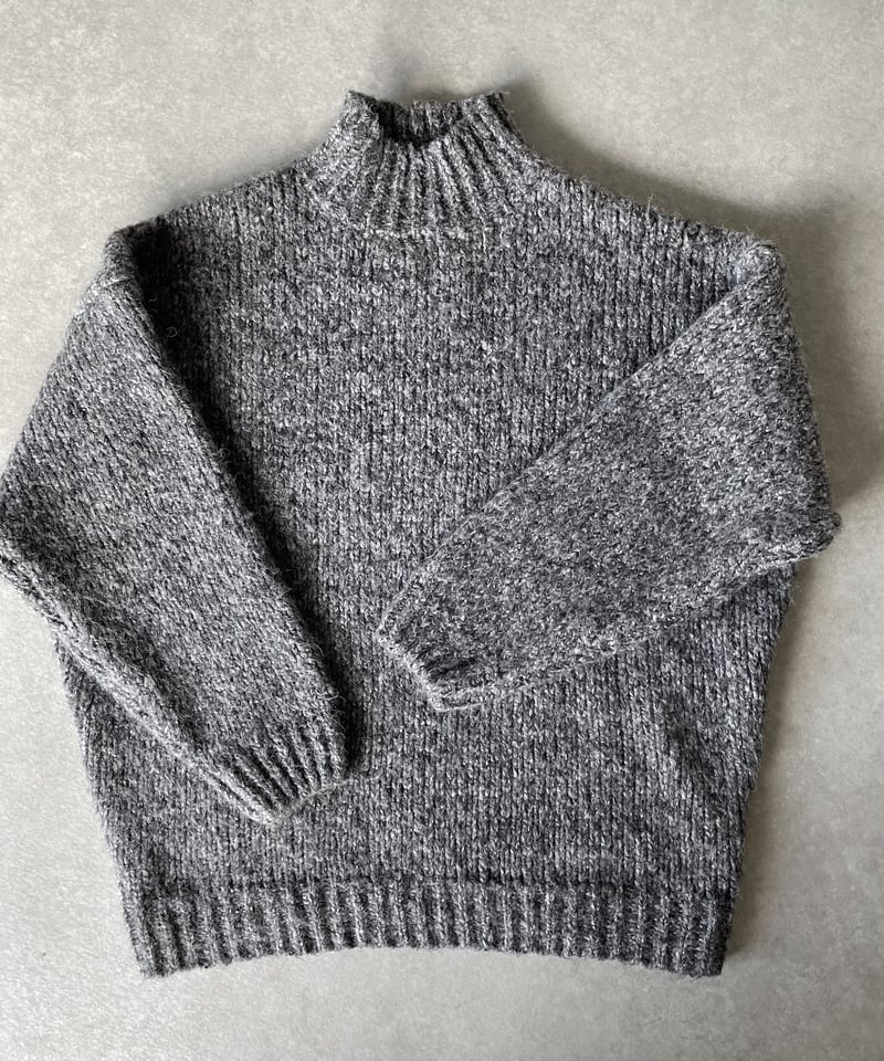 ハイネックミックスニットgray,blue | ok.soon ハイネックミックスニットgray,blue | ok.soon