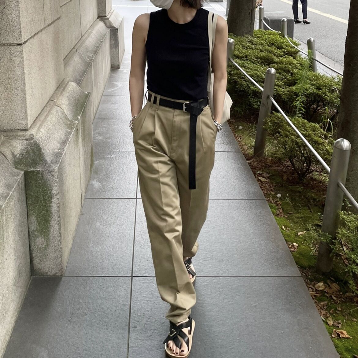 ok.soon×dickies 2tuck tapered chino pants | ok ok.soon×dickies 2tuck tapered chino pants | ok