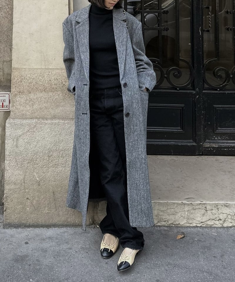 herringbone wool coat | ok.soon herringbone wool coat | ok.soon
