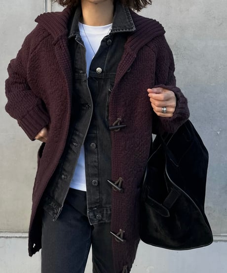 toggle button knit cardigan | ok.soon