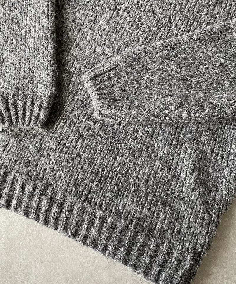 ハイネックミックスニットgray,blue | ok.soon ハイネックミックスニットgray,blue | ok.soon