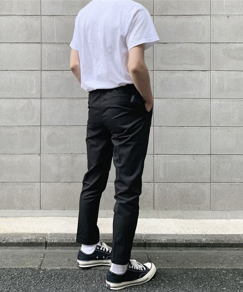 men'sテーパードスラックス black | ok.soon men'sテーパードスラックス black | ok.soon