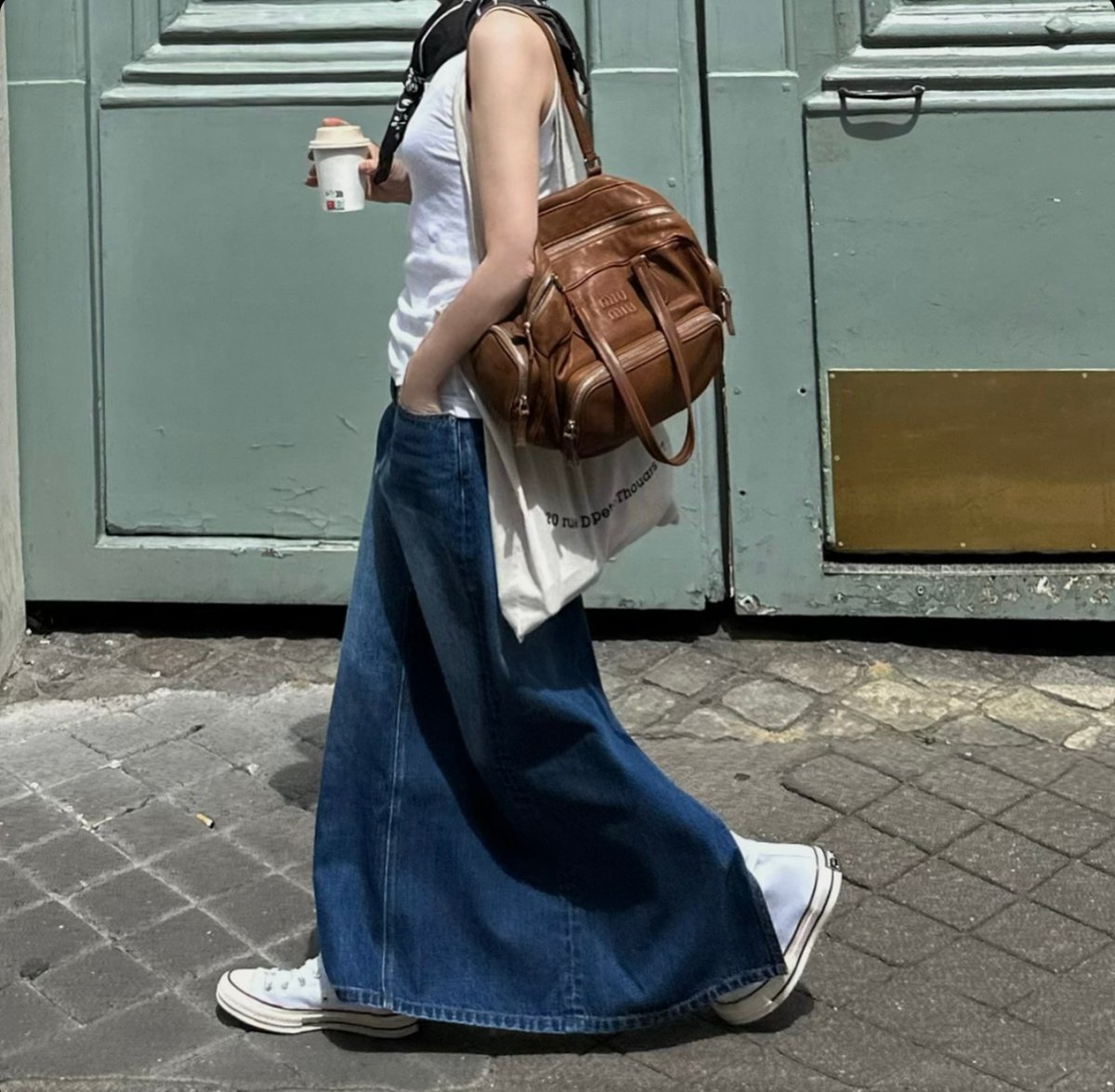 ok.soon×piccadilly OGC DENIM MAXI SKIRT | ok.soon