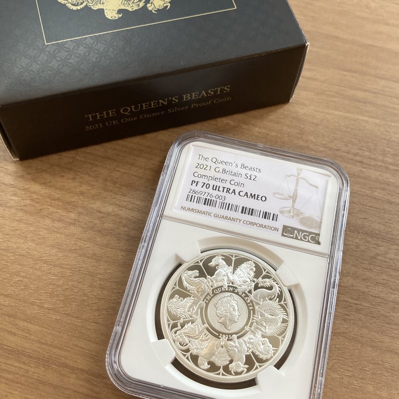 NGC70鑑定】コンプリーター・最終版 クイーンズビースト 1オンス NGC70鑑定】コンプリーター・最終版 クイーンズビースト 1オンス