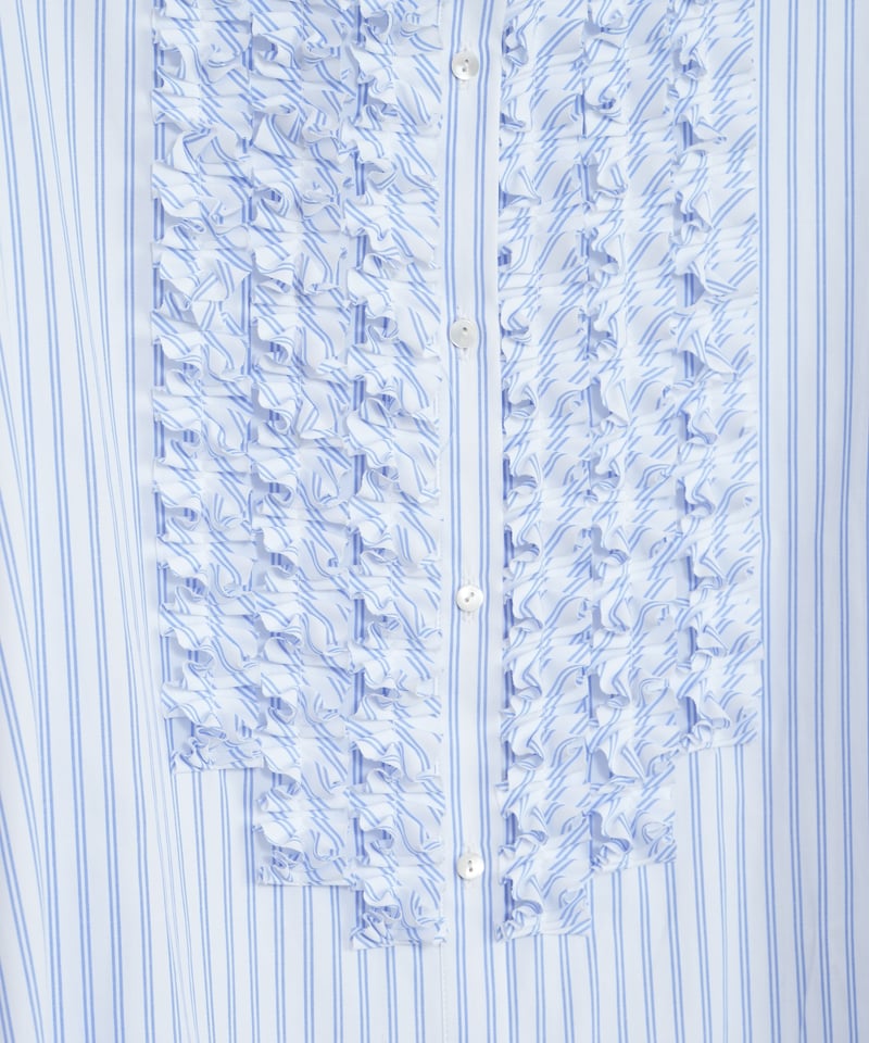 MARILYN MOON】Modern tuck frill blouse_24012700 MARILYN MOON】Modern tuck frill blouse_24012700