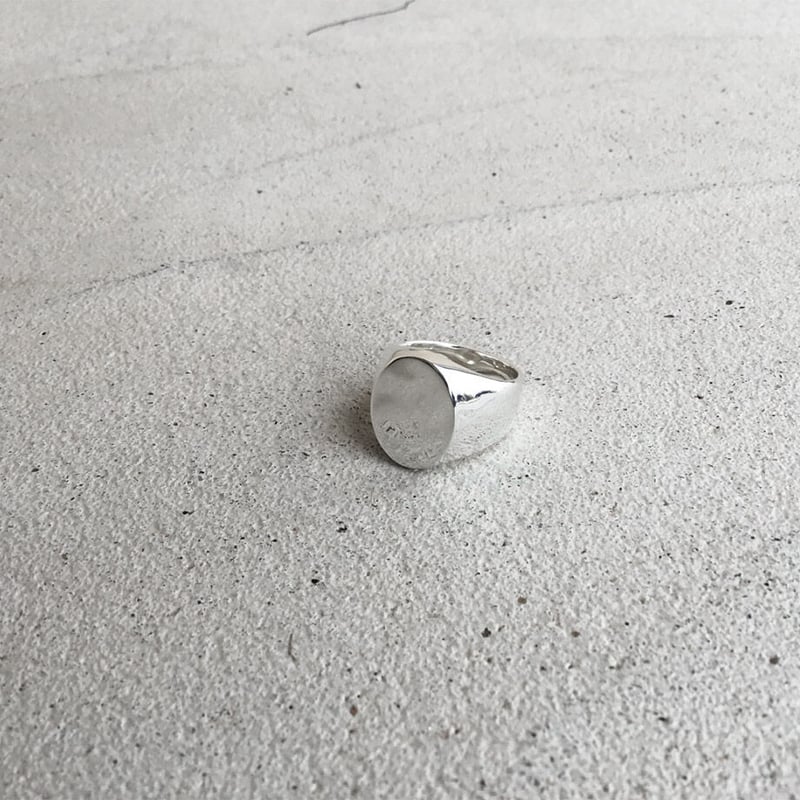 シグネットリング【ELLIPSE RING/印台打刻なし】|Silver925 シグネットリング【ELLIPSE RING/印台打刻なし】|Silver925