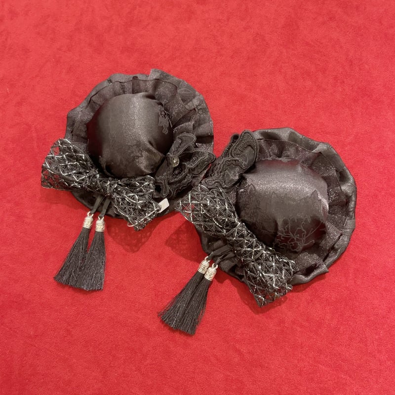 星箱Works】藤花集 中華風 お団子クリップ式ヘッドドレス 星箱Works】藤花集 中華風 お団子クリップ式ヘッドドレス
