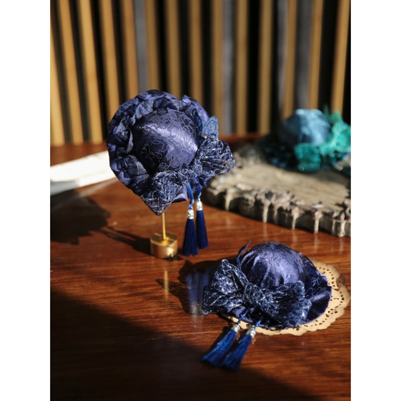 星箱Works】藤花集 中華風 お団子クリップ式ヘッドドレス 星箱Works】藤花集 中華風 お団子クリップ式ヘッドドレス