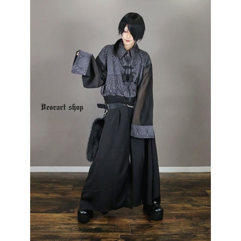 Deorart】【GOTH CHINA】袖 シアー・チャイナ柄トッパー [中華柄]（DRT2