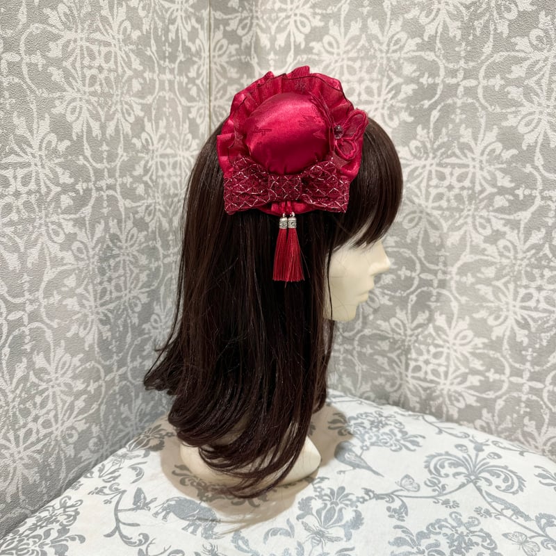 星箱Works】藤花集 中華風 お団子クリップ式ヘッドドレス 星箱Works】藤花集 中華風 お団子クリップ式ヘッドドレス