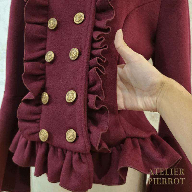 ATELIER-PIERROT】Aletta(アレッタ)ショートコート/size.2/TCT ATELIER-PIERROT】Aletta(アレッタ)ショートコート/size.2/TCT