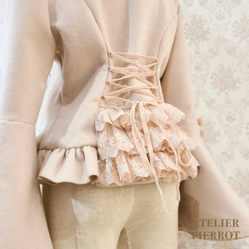 ATELIER-PIERROT】Aletta(アレッタ)ショートコート/size.2/TCT ATELIER-PIERROT】Aletta(アレッタ)ショートコート/size.2/TCT