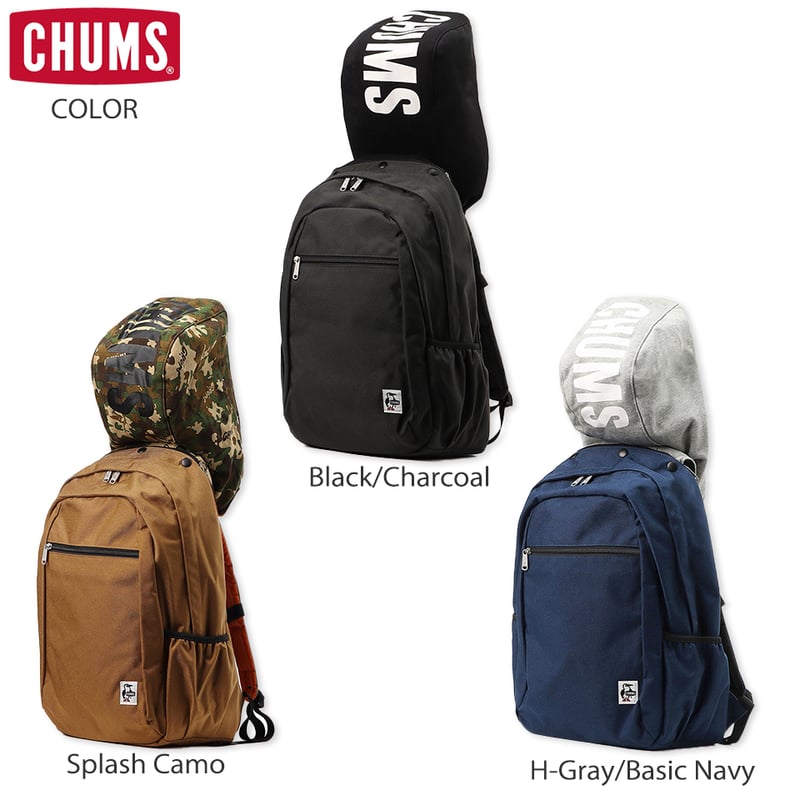 2024年秋冬CHUMS新作】フーデッドデイパックスウェットナイロン Hooded