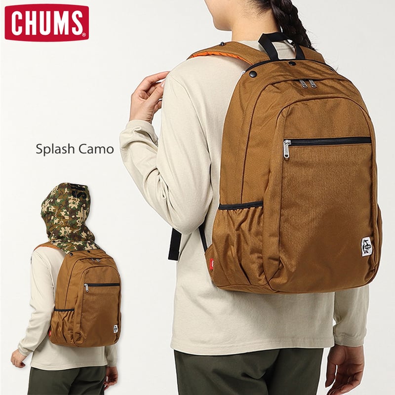 2024年秋冬CHUMS新作】フーデッドデイパックスウェットナイロン Hooded