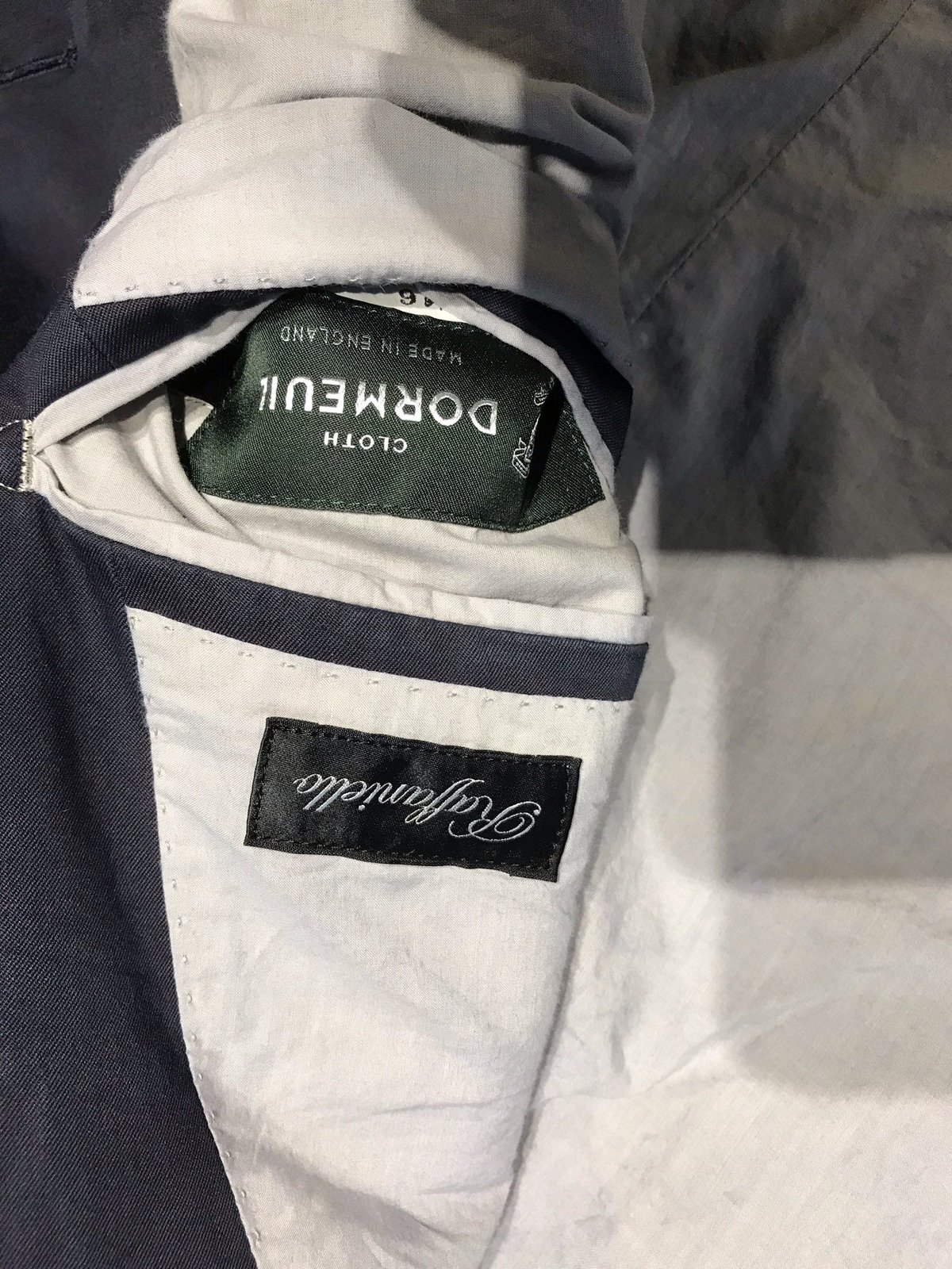 Navy washed cotton suit | Sartoria Raffaniello