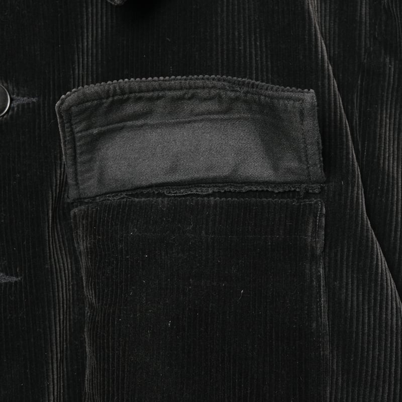 40-50s France Vintage Black Corduroy Jacket | U 40-50s France Vintage Black Corduroy Jacket | U