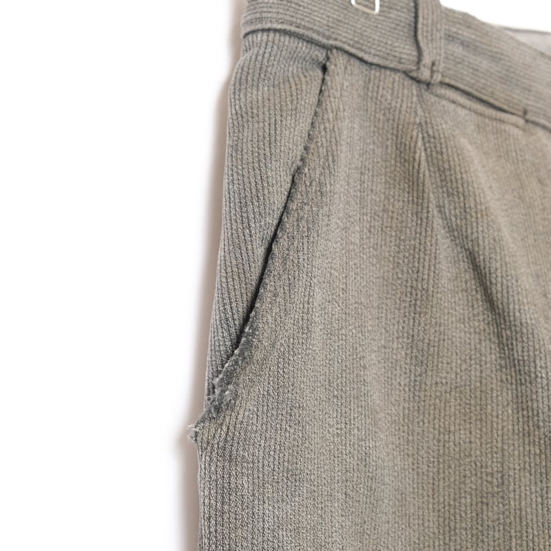 50-60s France Vintage Cotton Pique Trousers | 50-60s France Vintage Cotton Pique Trousers |