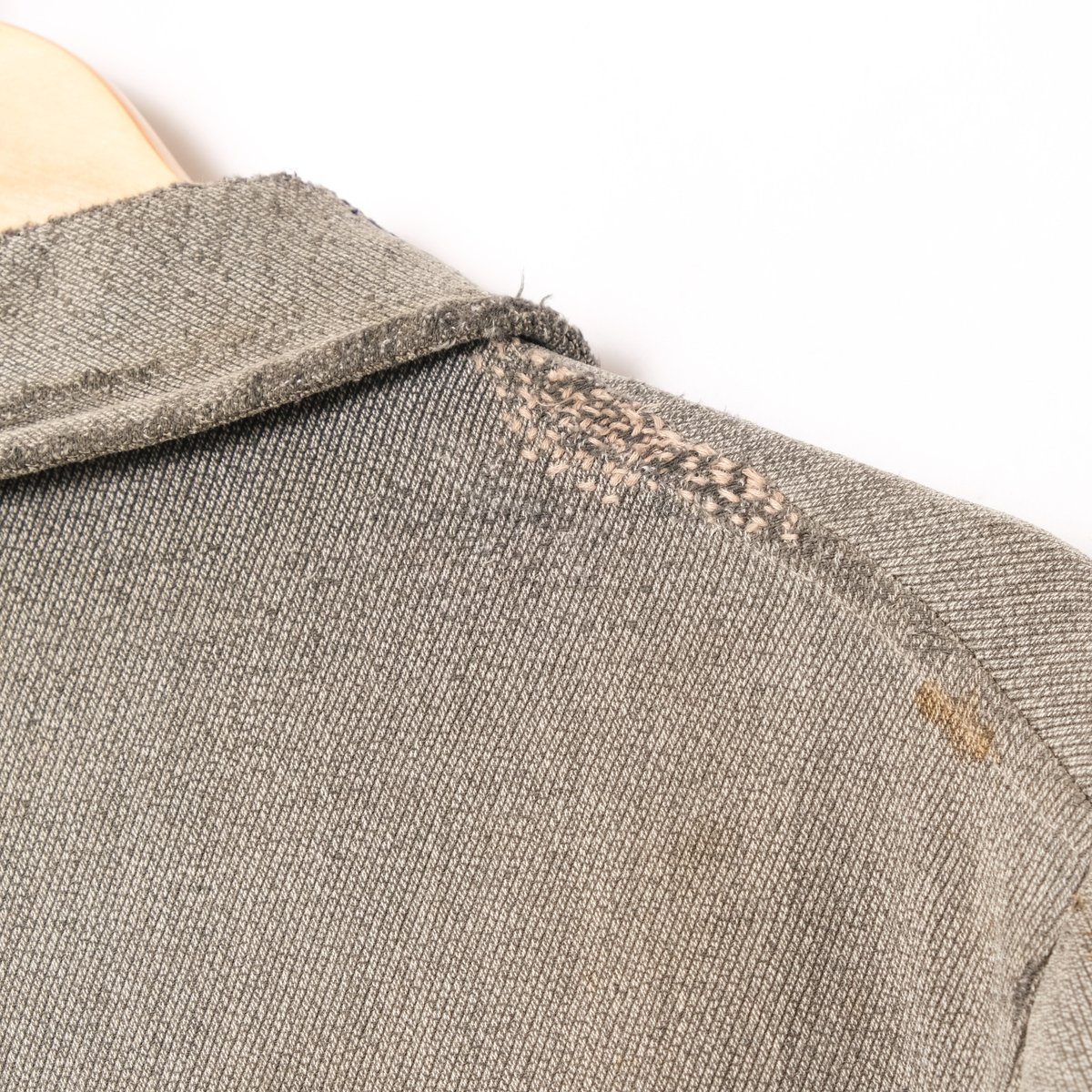30s France Vintage Chambray Hunting Jacket | U 30s France Vintage Chambray Hunting Jacket | U